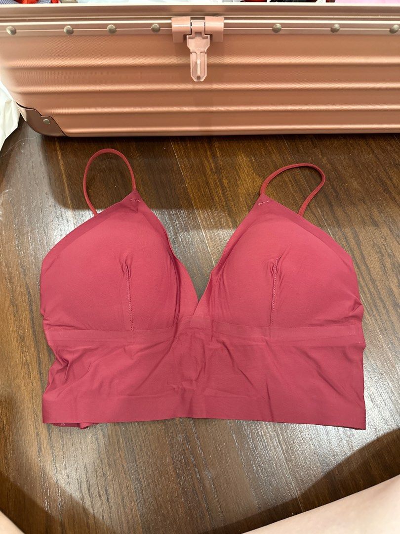 Maroon Red Bralet, Women's Fashion, New Undergarments & Loungewear on ...