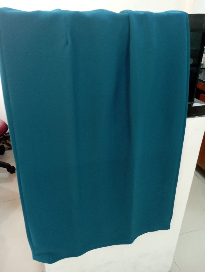 Rok kerja warna biru agak ke hijauan, Fesyen Wanita, Pakaian Wanita ...