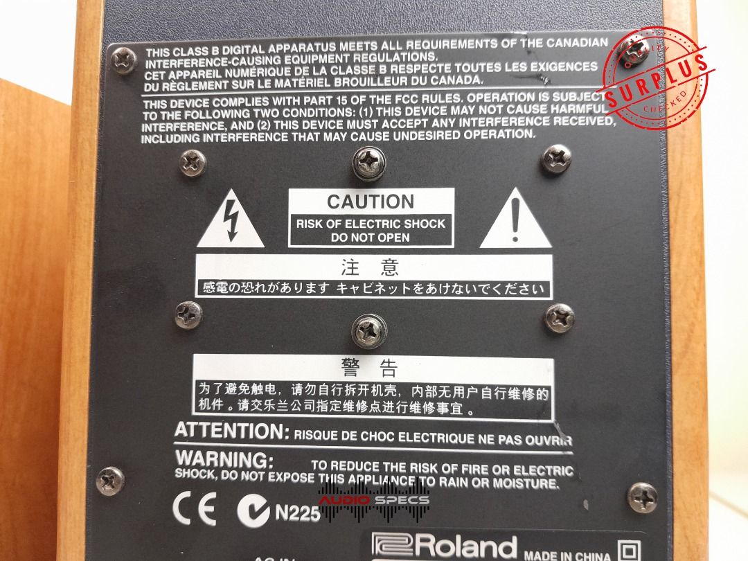 Roland Edirol MA-7A Stereo Micro Monitor Speakers, Audio, Soundbars ...