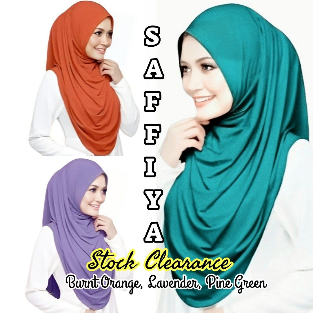 SAFFIYA Instant Hijab, Women's Fashion, Muslimah Fashion, Hijabs on ...