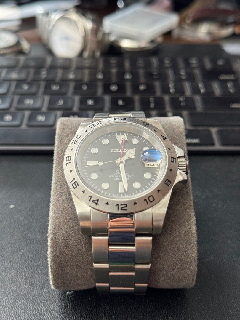 Self Build Seiko GMT Mod, 名牌, 手錶 - Carousell