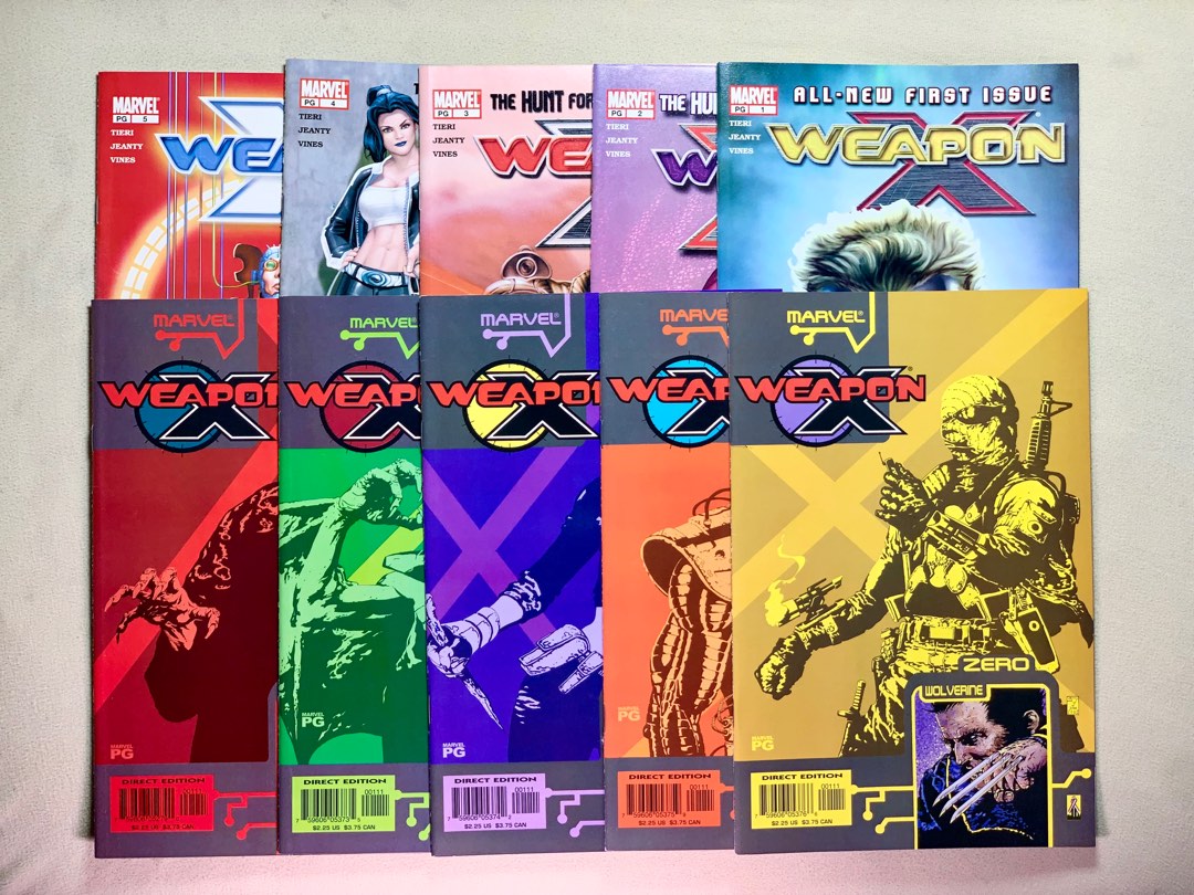 SET - Weapon X The Draft Complete 5 Issues and Vol 2 Isues 1-5 ...