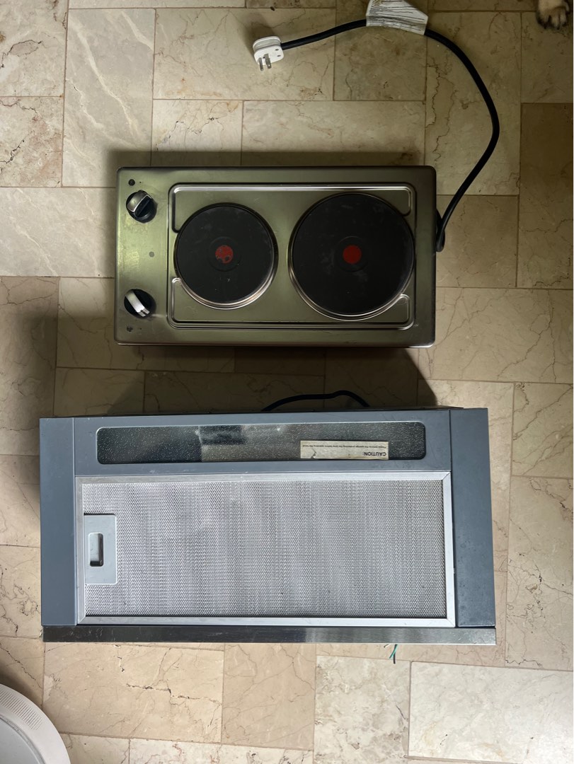 SET!! Indesit Rangehood and Ariston Electric Cooker Counter Top ...