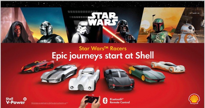 Shell Star Wars Racers, Hobbies & Toys, Toys & Games on Carousell