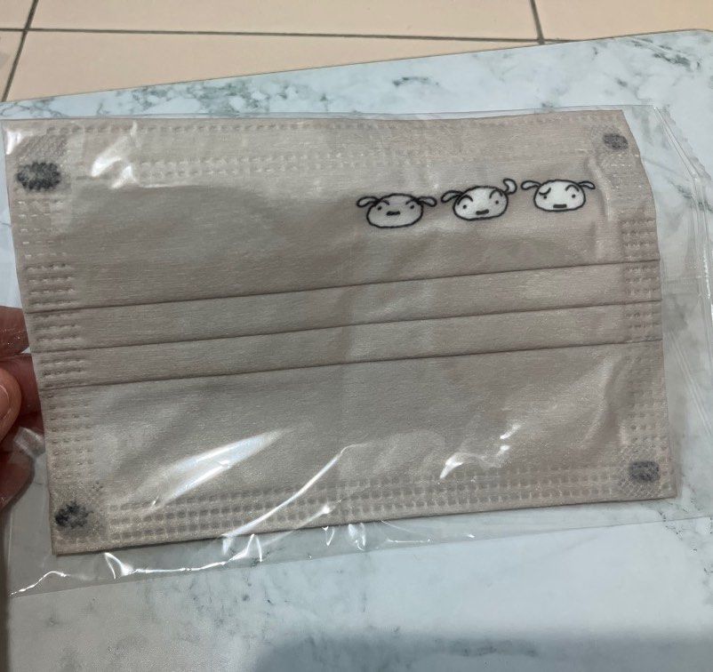 Shin chan face mask (kid size), Health & Nutrition, Face Masks & Face ...