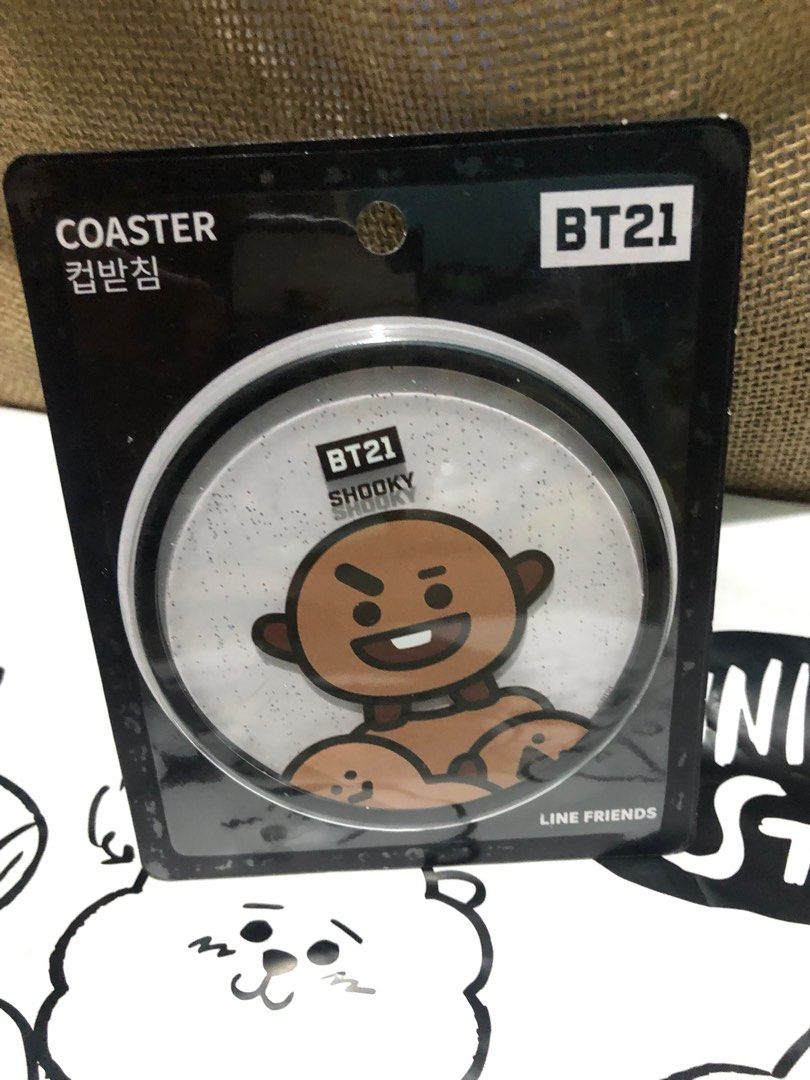SHOOKY BT21 COASTER, Hobbies & Toys, Memorabilia & Collectibles, K-Wave ...
