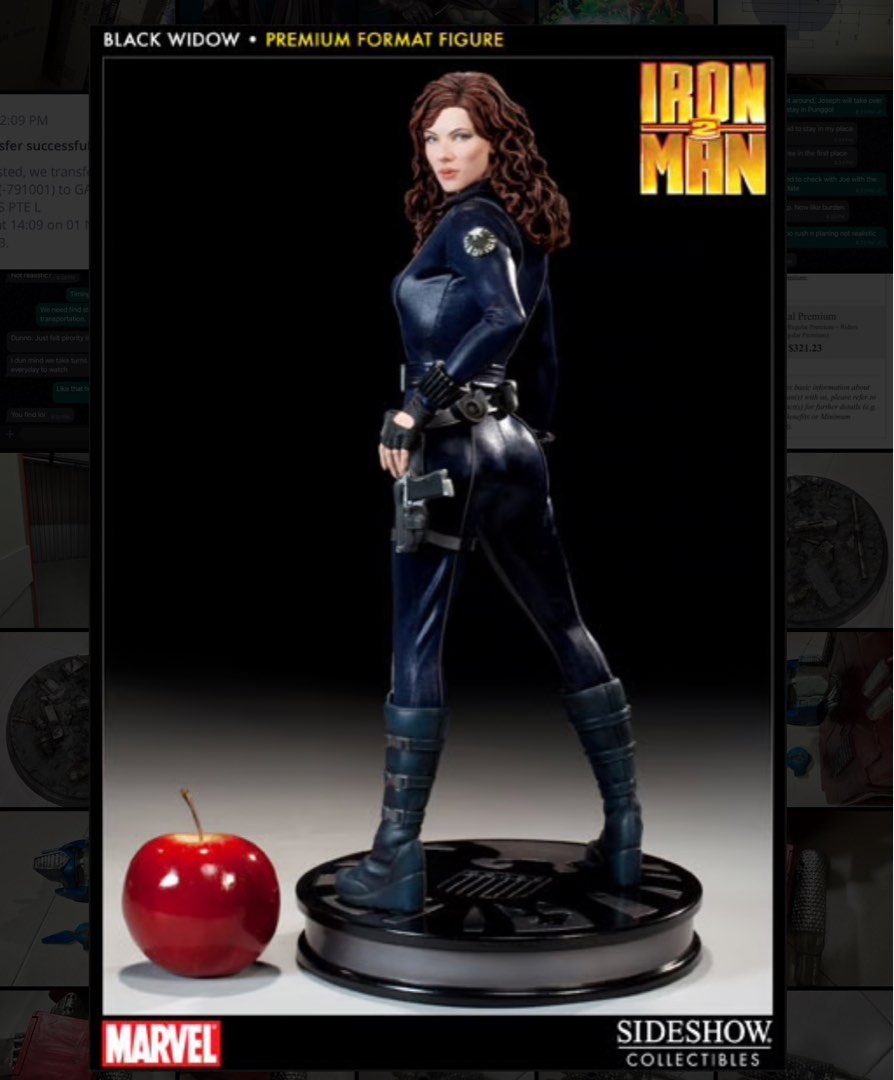 Sideshow BLACK WIDOW - SCARLETT JOHANSSON, Hobbies & Toys, Toys & Games ...
