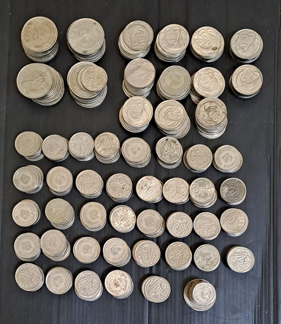 Singapore 1st series coins, FV $81, Hobbies & Toys, Memorabilia ...