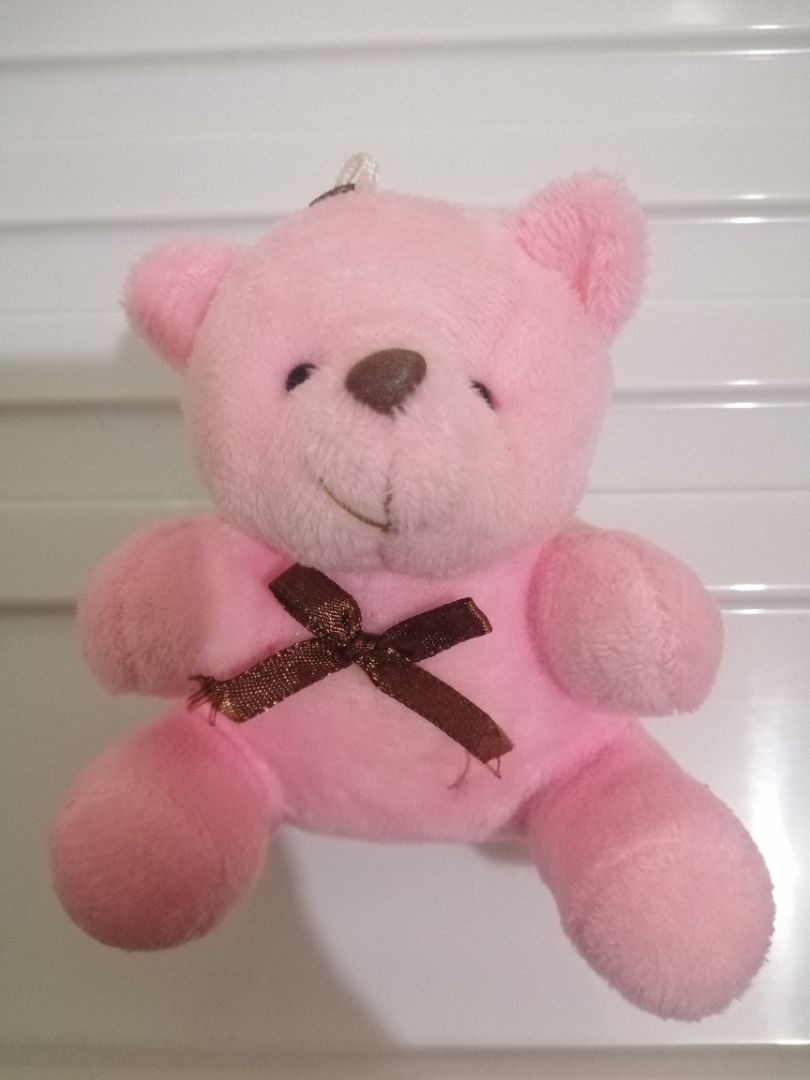 Small Pink Teddy Bear, Hobbies & Toys, Toys & Games on Carousell