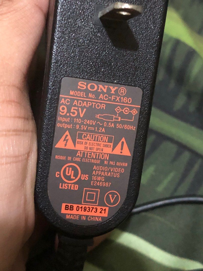 Sony AC-FX160 switching 9.5V adapter, TV & Home Appliances, Electrical ...