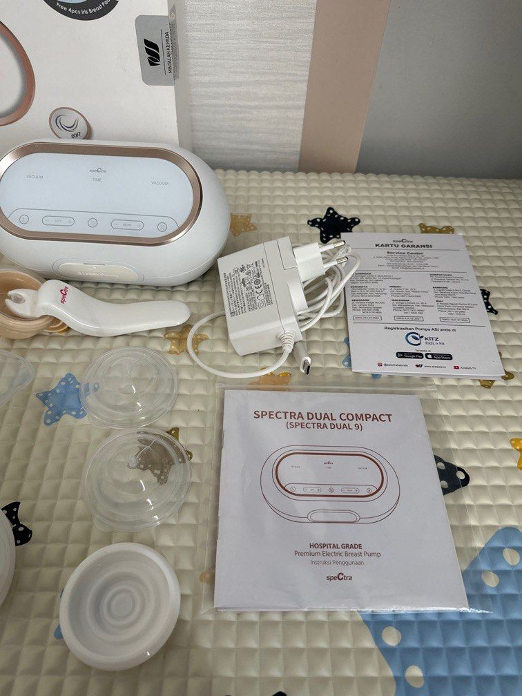 Spectra dual compact breast pump pompa asi lengkap full seg, Bayi ...