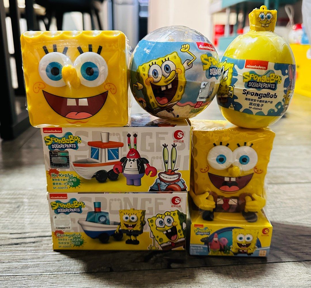 SpongeBob set, Hobbies & Toys, Toys & Games on Carousell