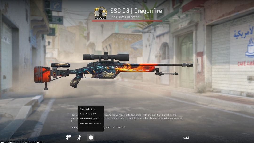 SSG 08 | Dragonfire Factory New CSGO CS2, Video Gaming, Video Games ...