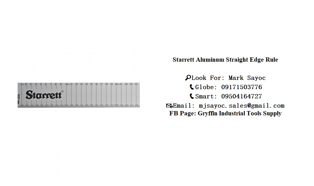 Starrett Aluminum Straight Edge Rule, Commercial & Industrial ...