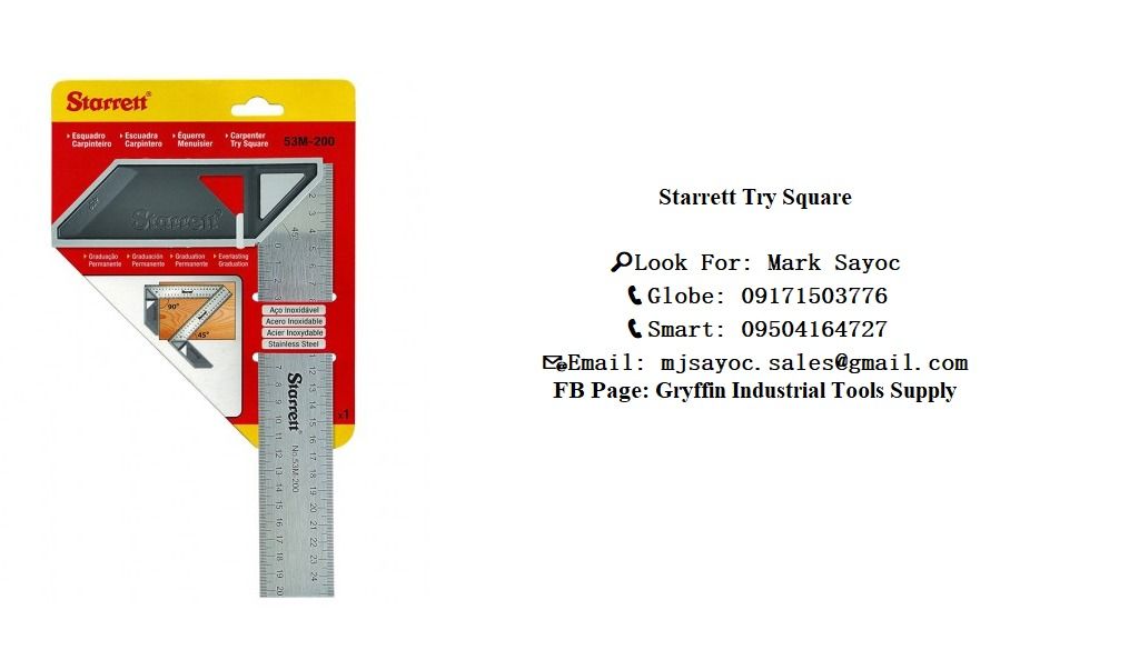 Starrett Try Square, Commercial & Industrial, Industrial Equipment on ...