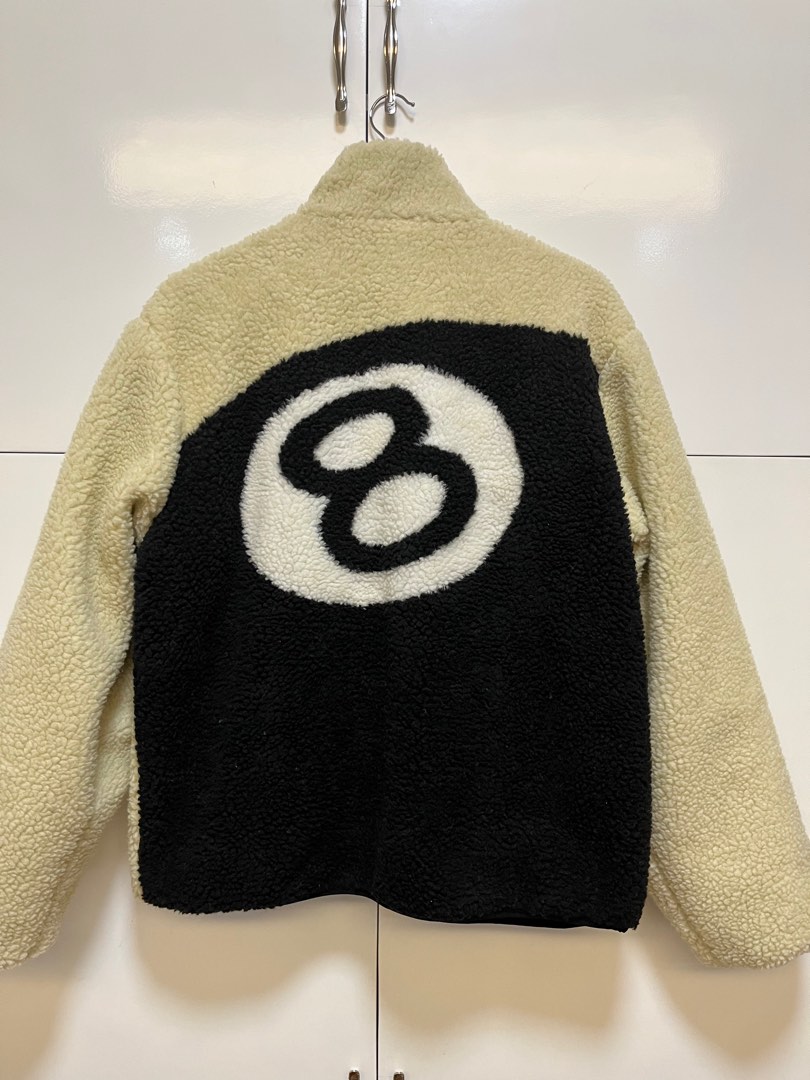 Stussy 8ball Fleece Reversible, Men's Fashion, Coats, Jackets and Outerwear on Carousell