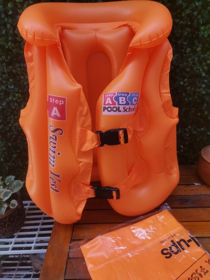 Take all Arm Floatie and swim vest for kids dipa nagamit., Hobbies ...