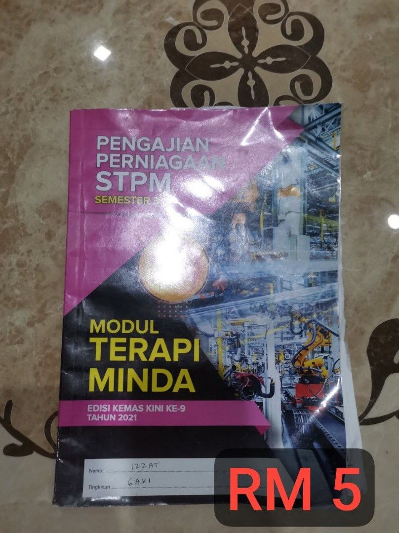 Terapi minda perniagaan stpm sem 3, Hobbies & Toys, Books & Magazines, Textbooks on Carousell