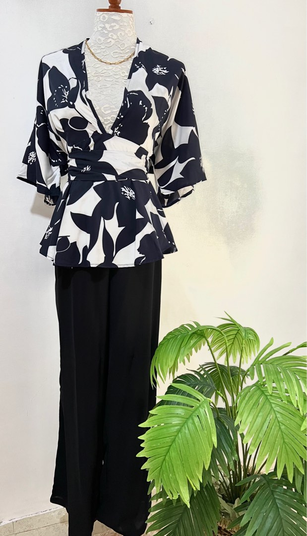 Terno blouse and pants, Women's Fashion, Dresses & Sets, Sets or ...