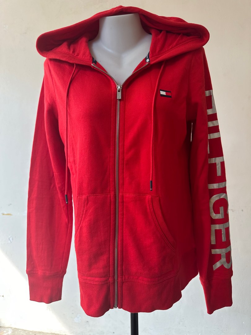 TH red Jacket, Women's Fashion, Coats, Jackets and Outerwear on Carousell