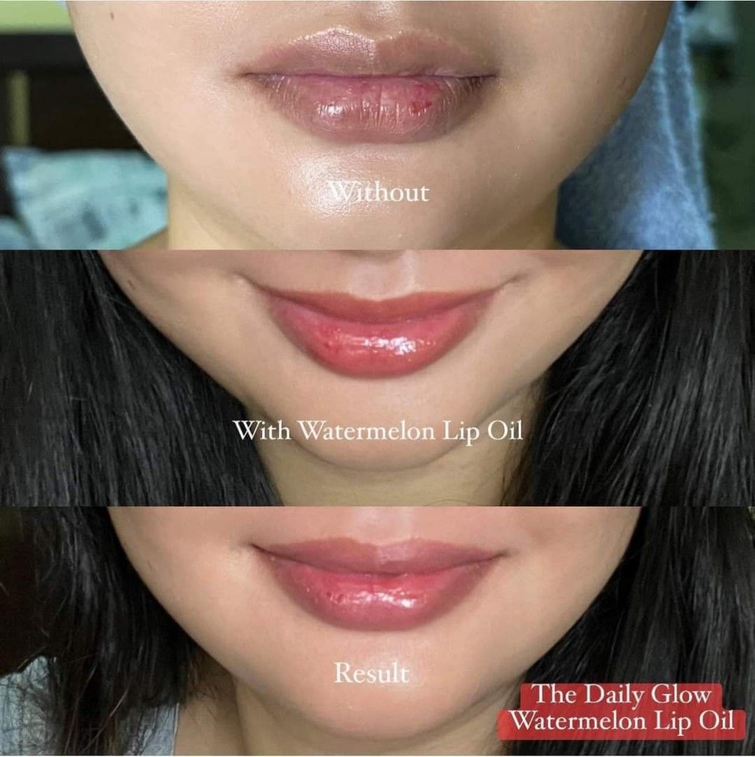 The Daily Glow Watermelon Lip Oil, Beauty & Personal Care, Face, Face ...