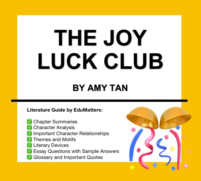 The Joy Luck Club by Amy Tan Literature Study Guide Notes Complete ...
