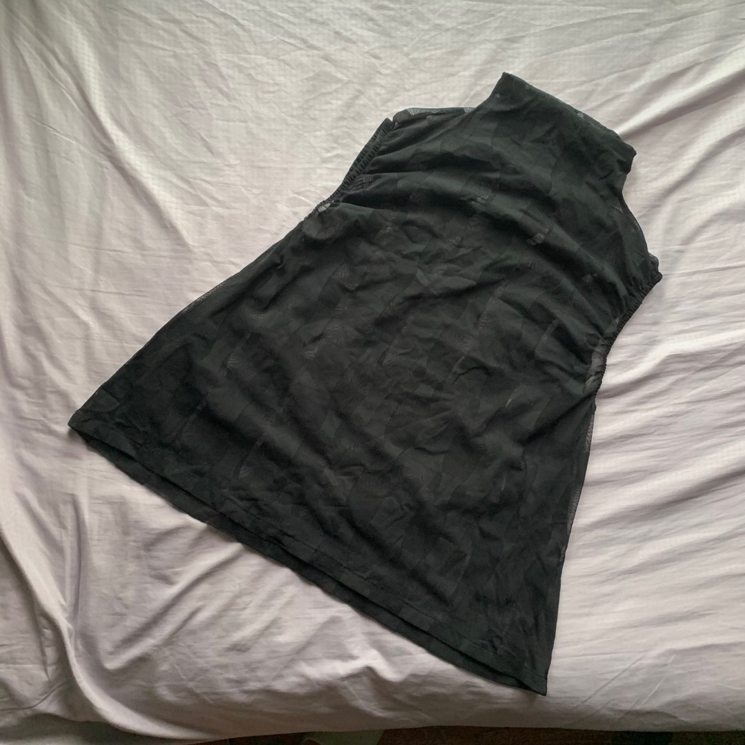 Thrifted Mesh Top, Women's Fashion, Tops, Sleeveless on Carousell