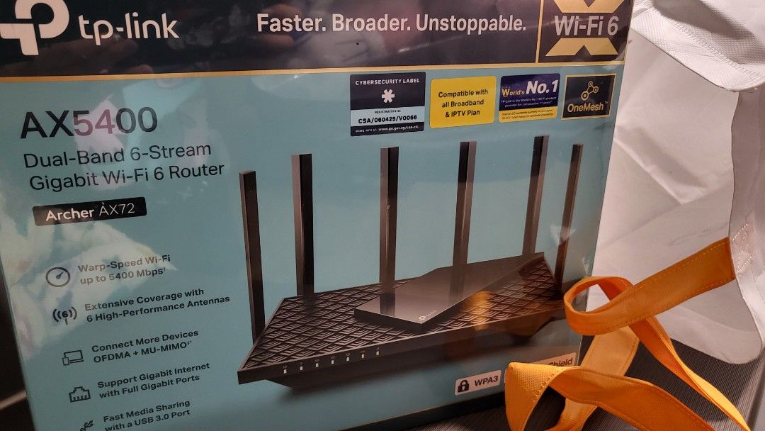 TP Link AX5400 Wi-Fi 6 Router, Computers & Tech, Parts & Accessories ...