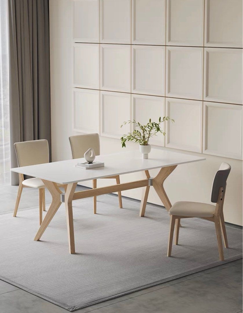 UMMA Japandi Dining Table & Chairs, Furniture & Home Living, Furniture ...
