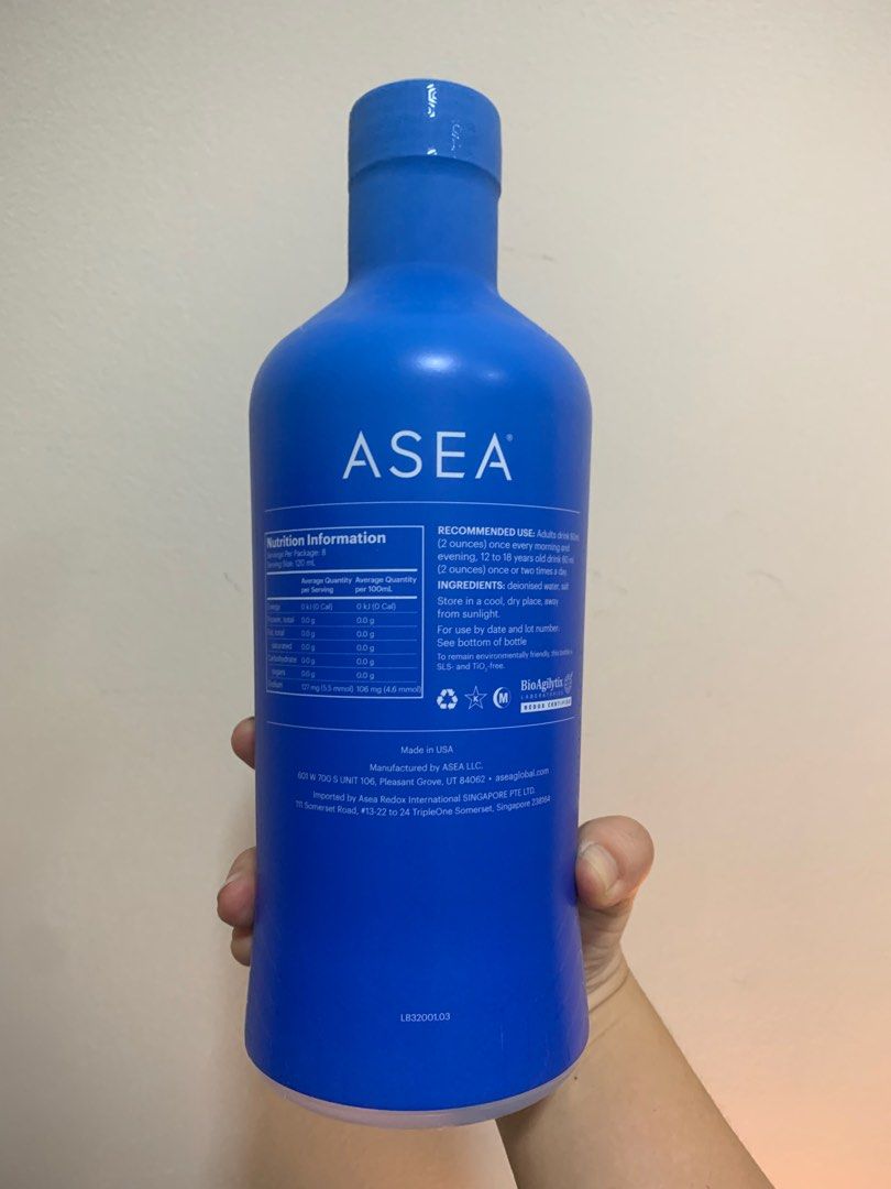 (URGENT) Brand New ASEA water x 3, Health & Nutrition, Health Supplements, Health Food, Drinks ...