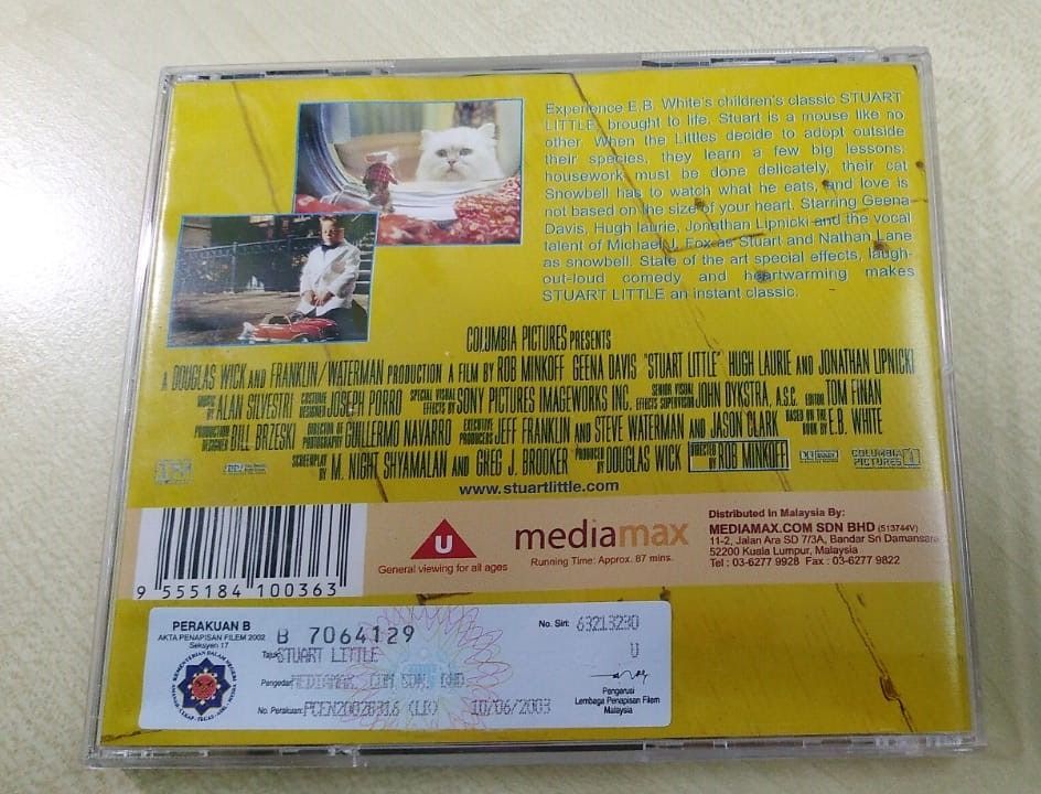 VCD - STUART LITTLE (1999), Hobbies & Toys, Music & Media, CDs & DVDs on Carousell