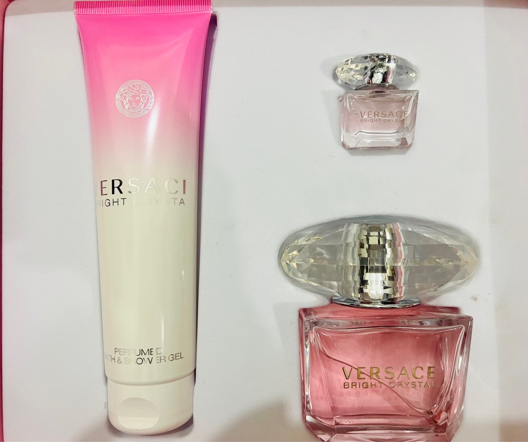 Versace Bright Crsytal Set, Beauty & Personal Care, Fragrance & Deodorants on Carousell