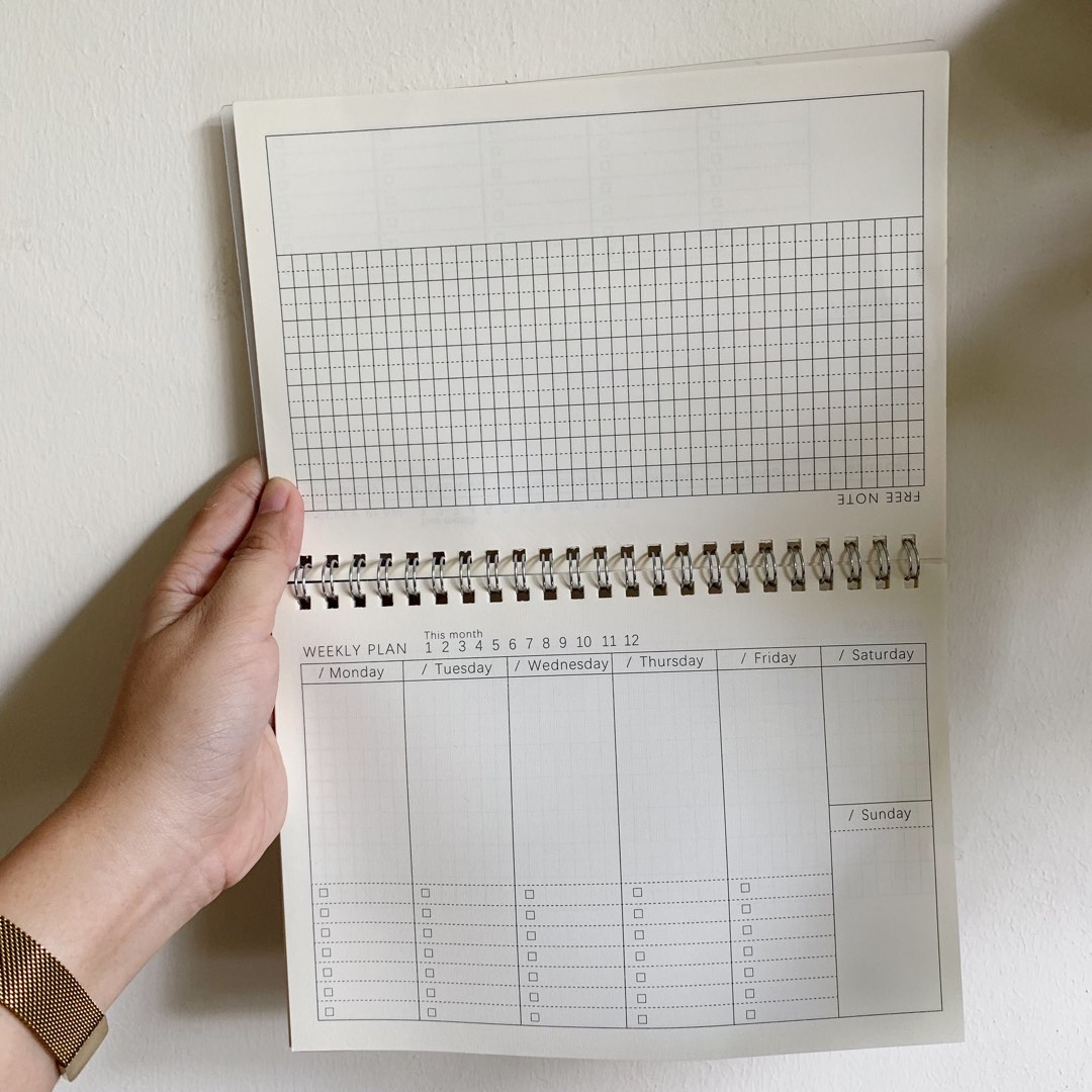 Muji Styled Weekly Planner , Hobbies & Toys, Stationary & Craft ...