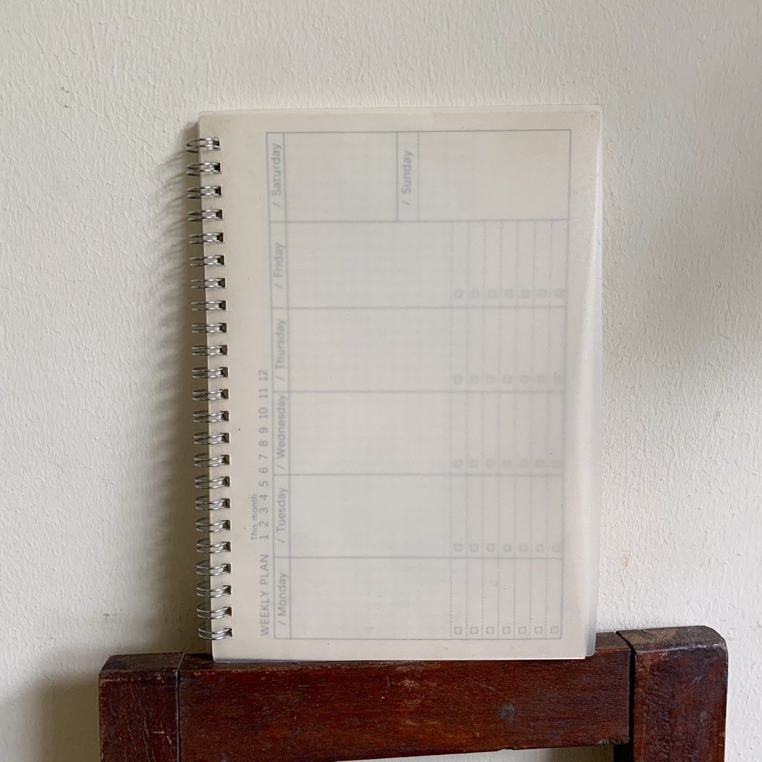 Muji Styled Weekly Planner , Hobbies & Toys, Stationary & Craft ...
