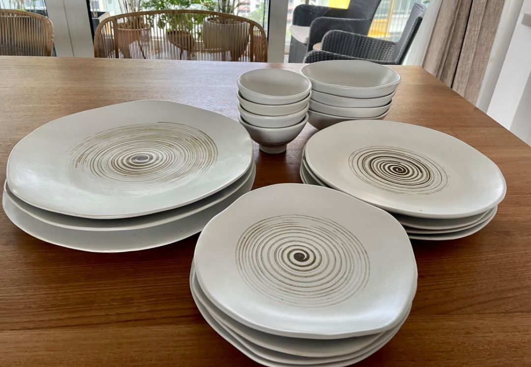 Whole sets of Japanese Zen style tablewares (4 sets), Furniture & Home ...