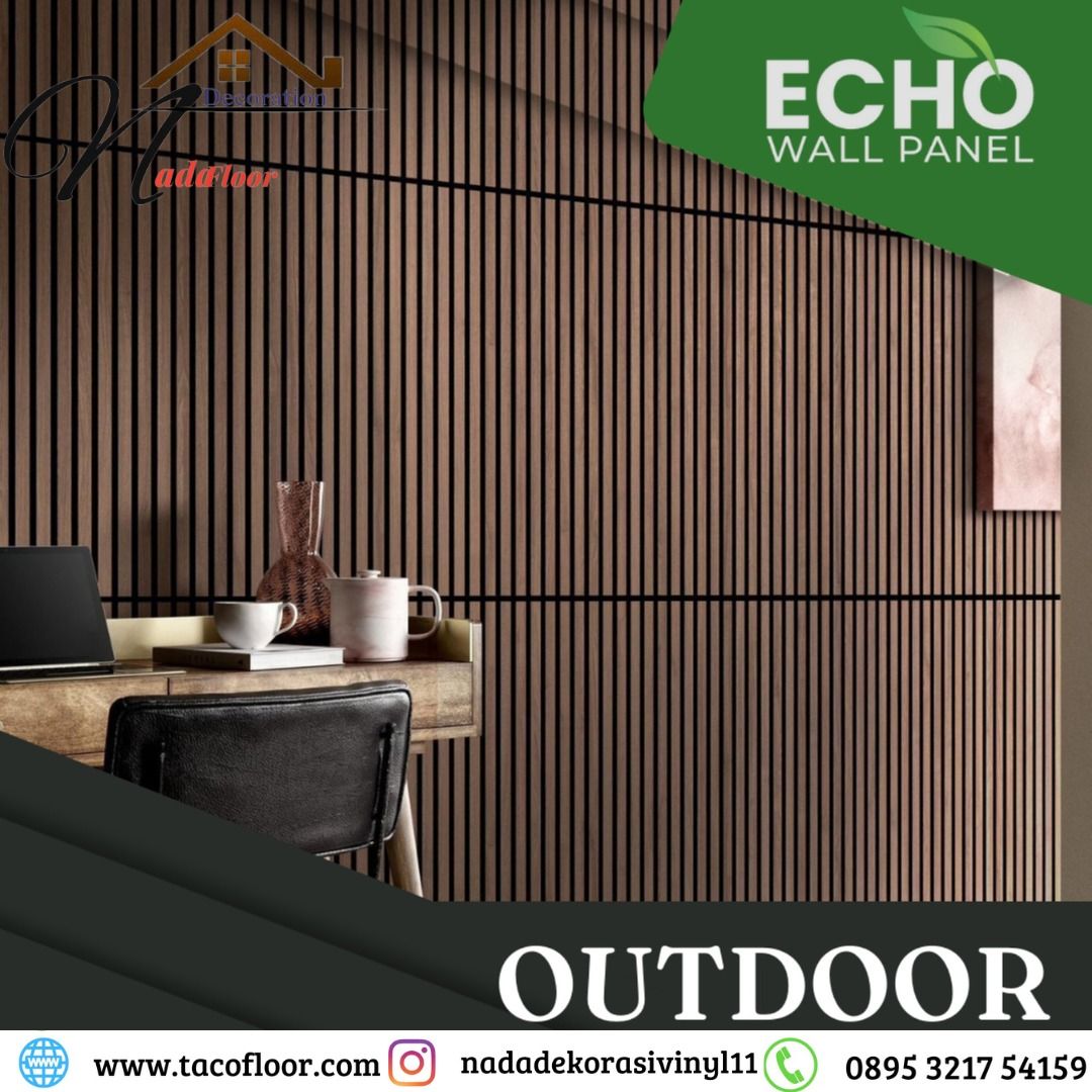 wpc wall panel outdoor echo kisi kisi / paneling exterior anti rayap, Properti, Dijual di Carousell