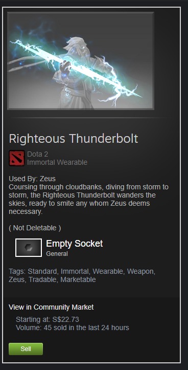 Zeus Immortal (Thunderbolt), Video Gaming, Gaming Accessories, In-Game ...