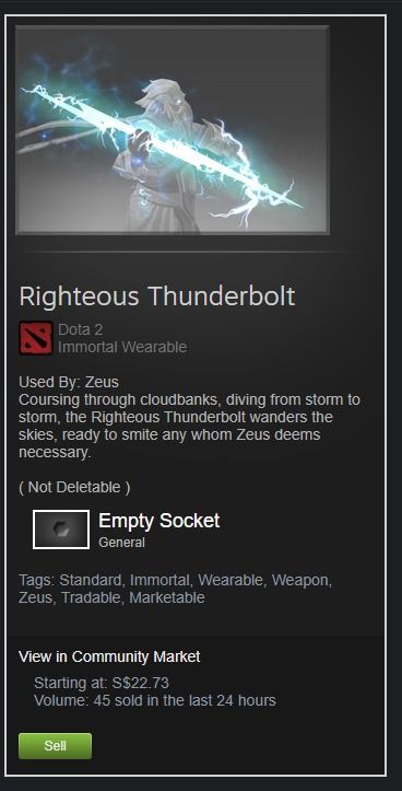 Zeus Immortal (Thunderbolt), Video Gaming, Gaming Accessories, In-Game ...