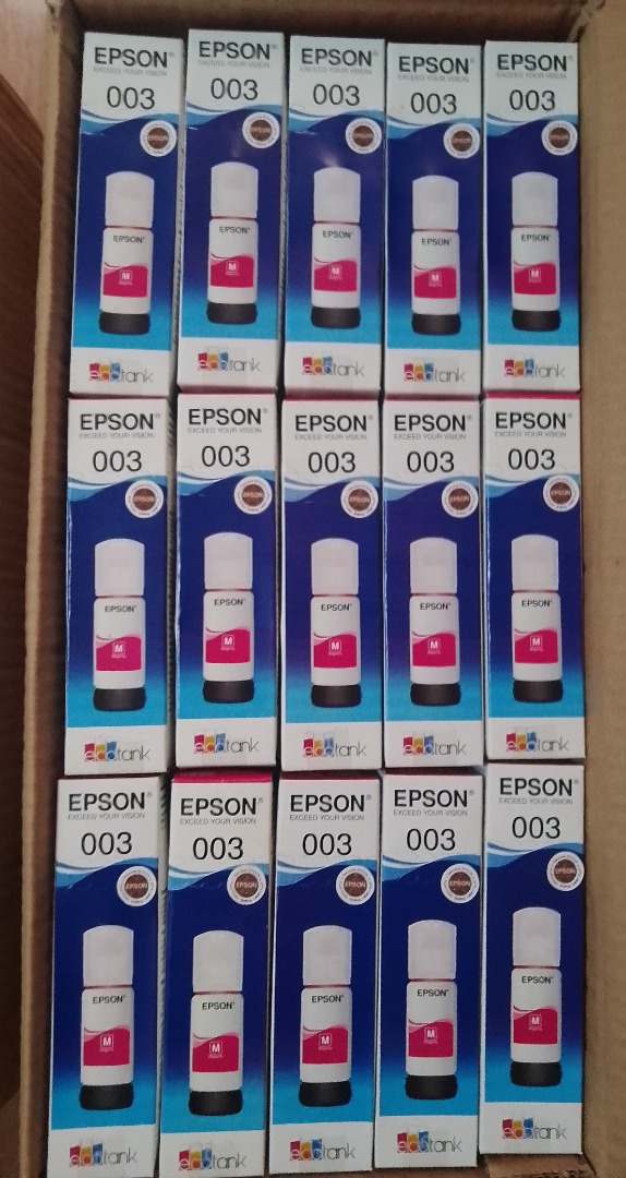 003 Bottle Ink Black Cyan Yellow Magenta, Computers & Tech, Printers, Scanners & Copiers on ...