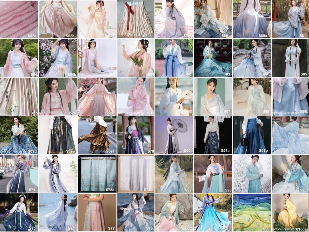 >400 Hanfu rental female male costumes Han, Wei, Jin, Tang, Song, Ming ...