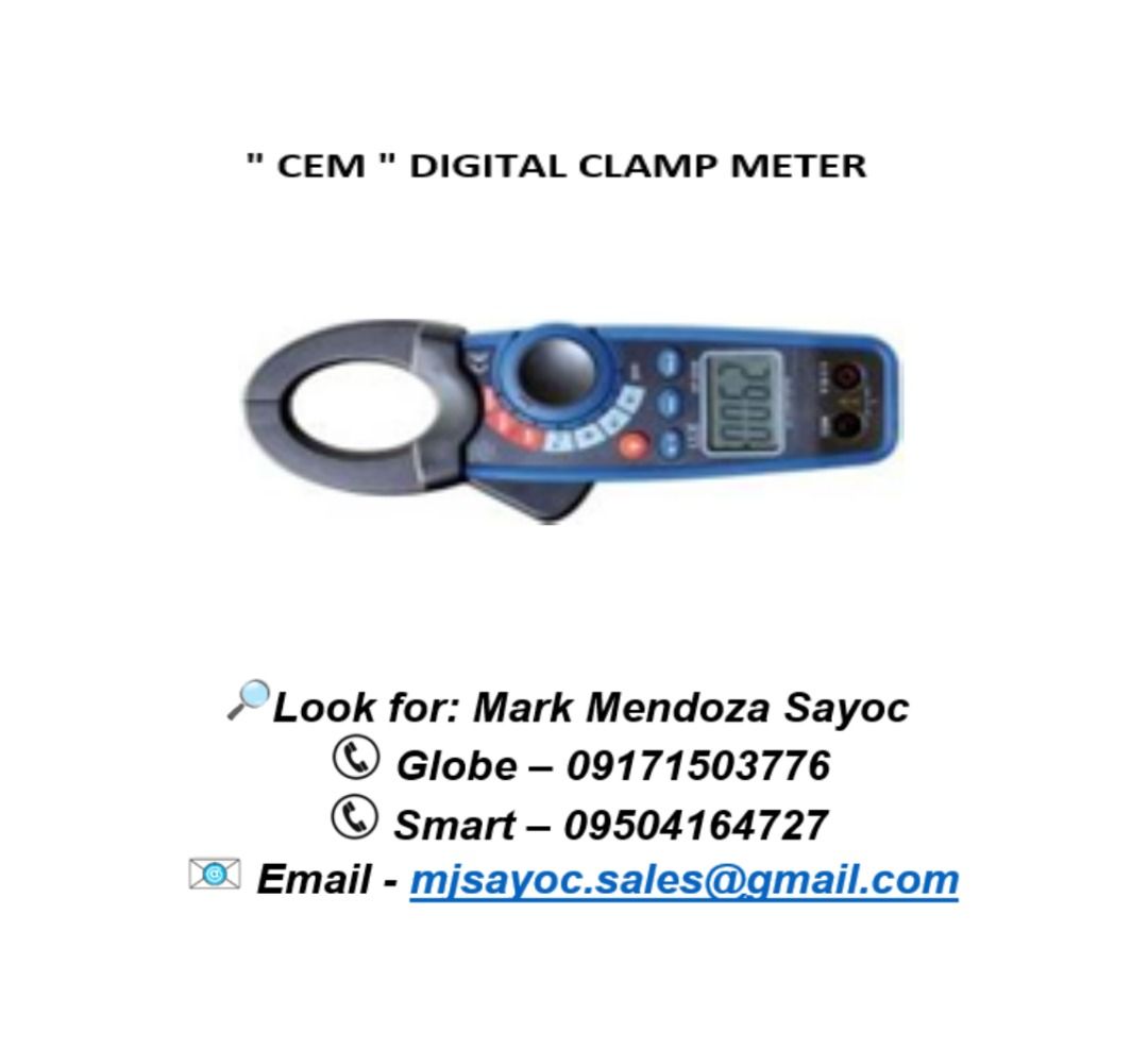 " CEM " DIGITAL CLAMP METER, Commercial & Industrial, Construction ...