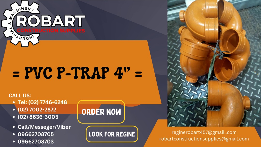 = PVC P-TRAP 4'’ =, Commercial & Industrial, Construction Tools ...