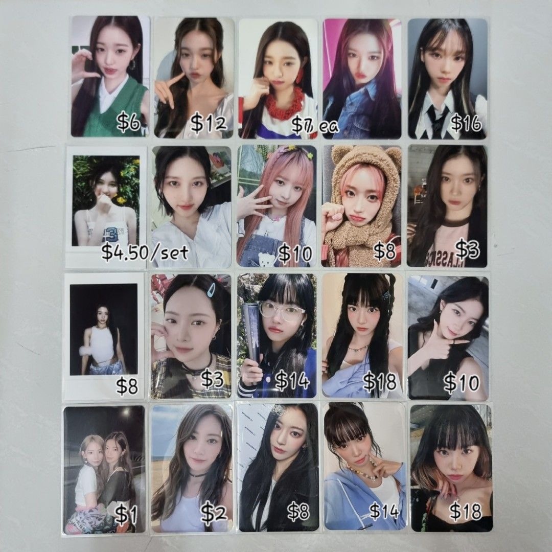[ WTS ] Ive wonyoung gaeul rei liz, Le sserafim chaewon eunchae sakura yunjin kazuha, StayC ...