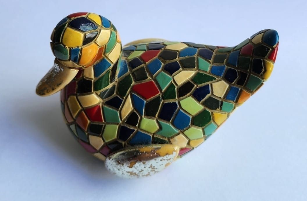 A colourful mosaic style duck from Barcelona, Spain, Furniture & Home ...