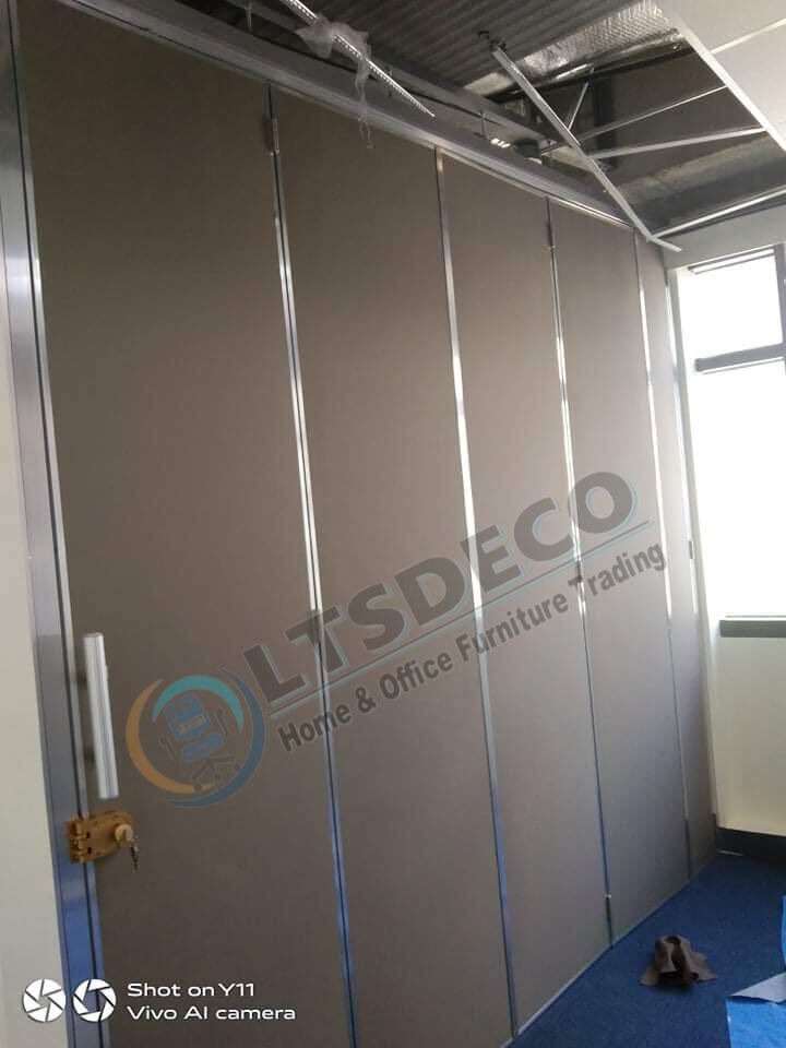 ACCORDION OFFICE PARTITION, Furniture & Home Living, Office Furniture & Fixtures on Carousell