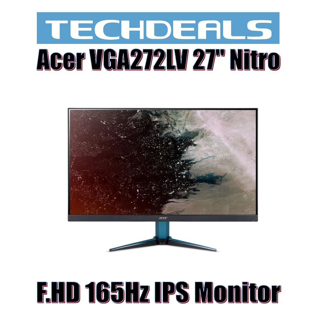 Acer VGA272LV 27" Nitro F.HD 165Hz IPS Monitor, Computers & Tech, Parts ...