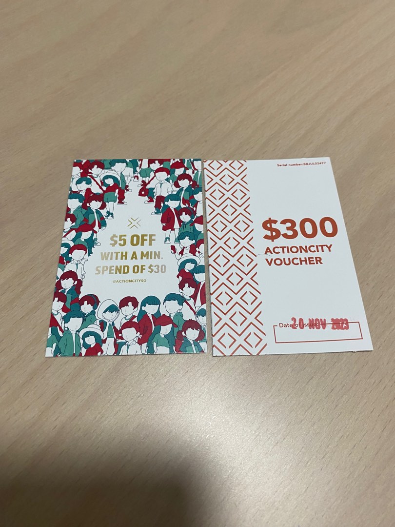 Action city Voucher bearbrick , Hobbies & Toys, Toys & Games on Carousell