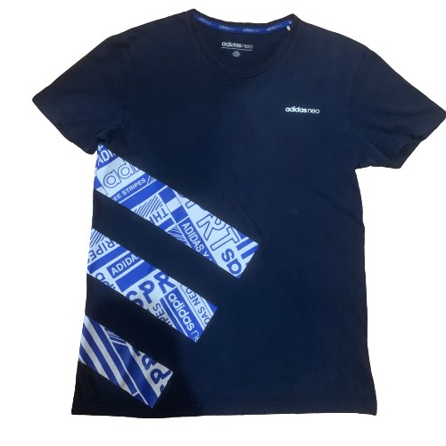 ADIDAS NEO NAVY BLUE, Men's Fashion, Tops & Sets, Tshirts & Polo Shirts on Carousell