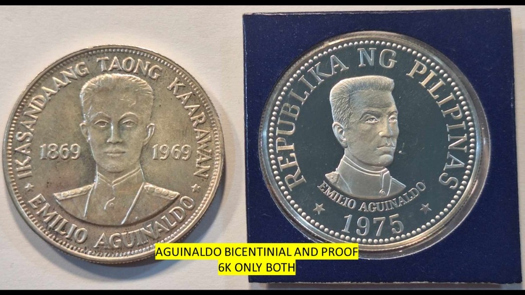 AGUINALDO BICENTINIAL AND PROOF 6K ONLY BOTH, Hobbies & Toys ...