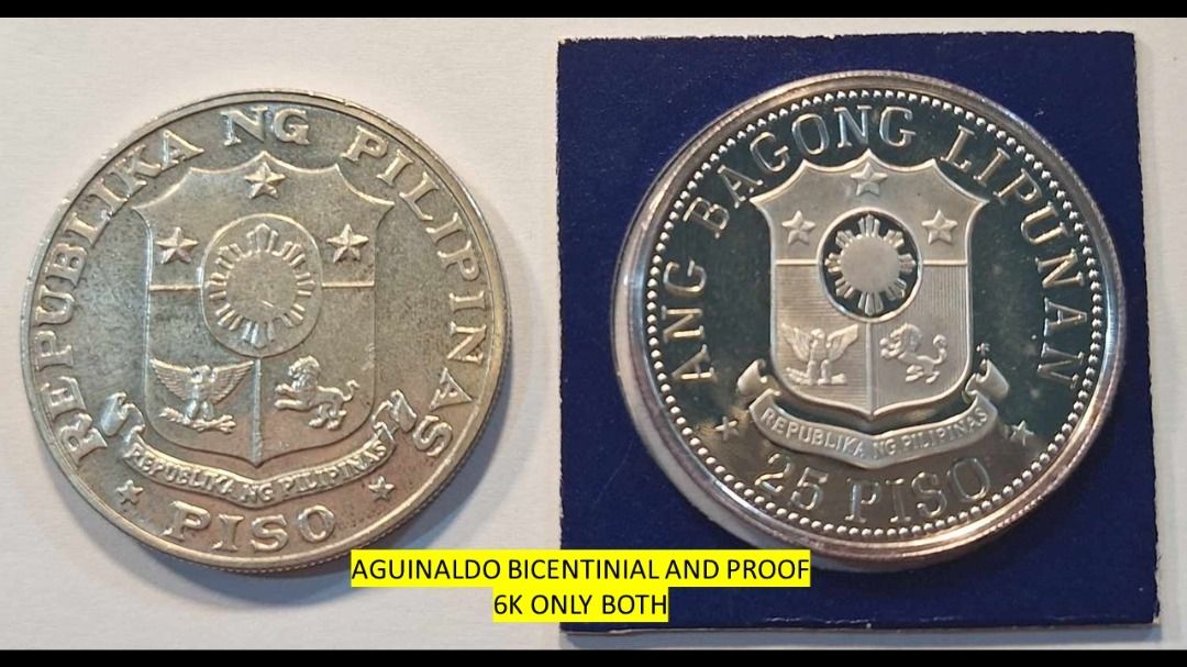 AGUINALDO BICENTINIAL AND PROOF 6K ONLY BOTH, Hobbies & Toys ...